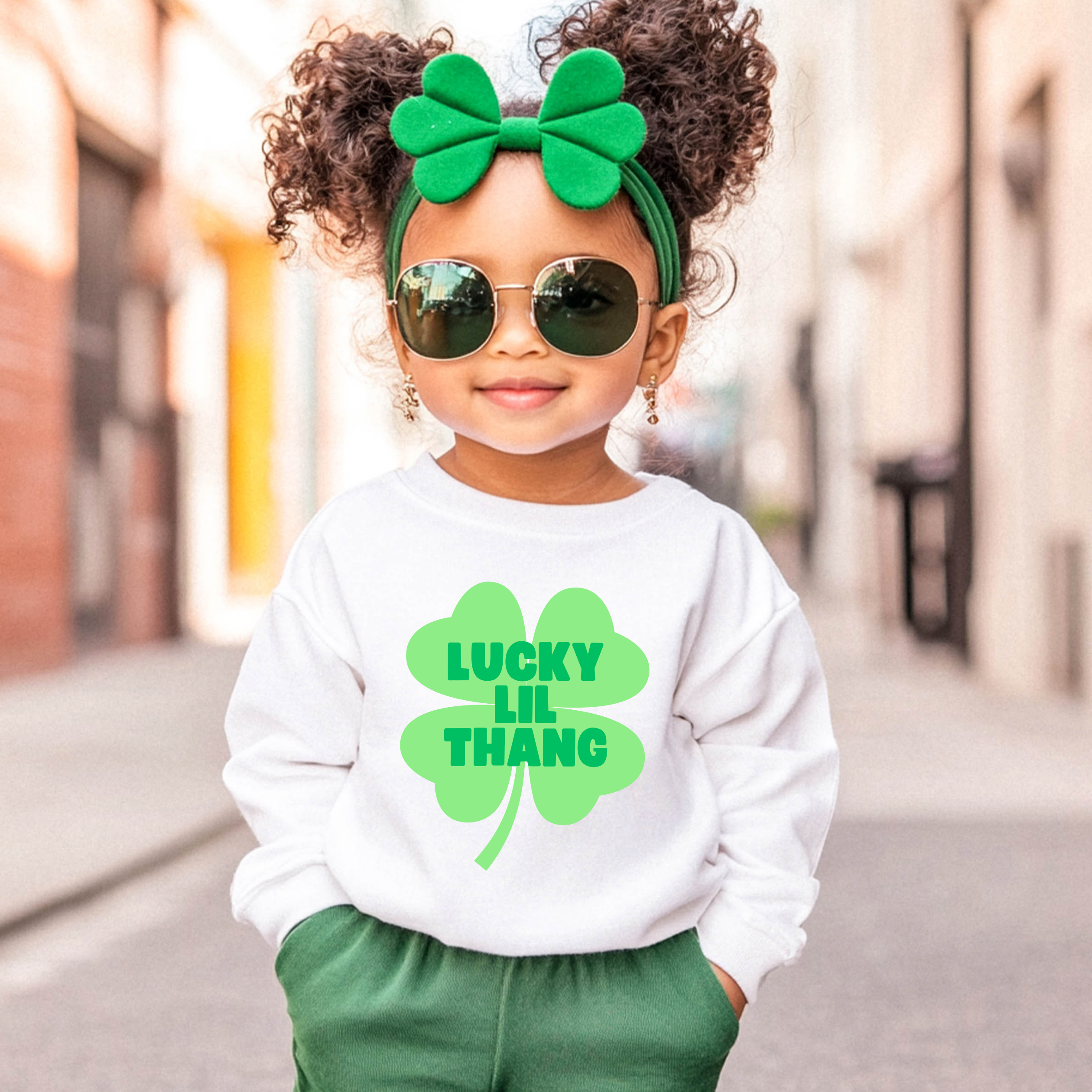 Lucky Lil Thang Toddler Crewneck Sweatshirt – Little Thread Co.