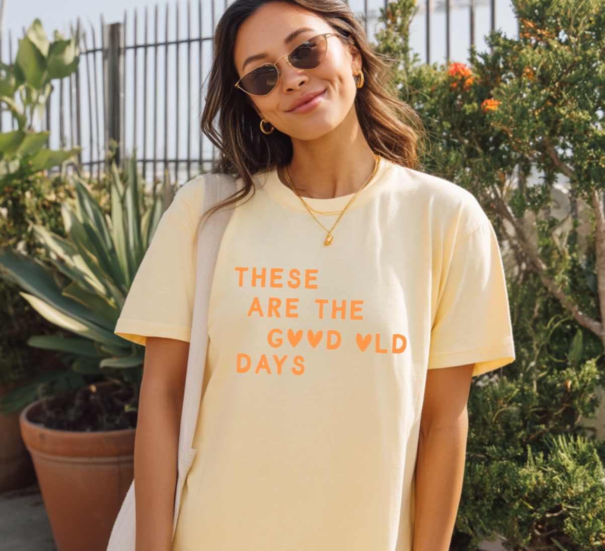 These Are The Good Old Days Heart Adult T-Shirt – Little Thread Co.